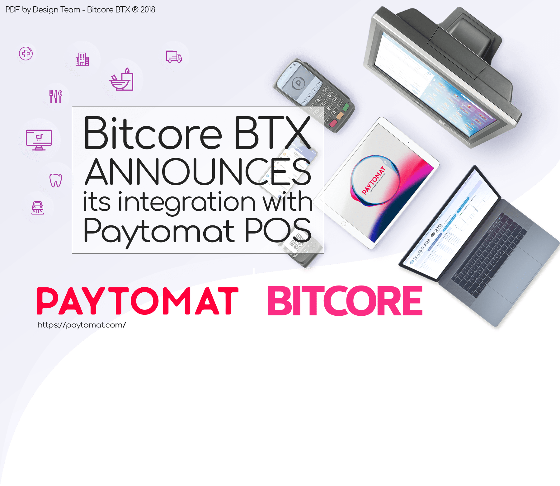 Bitcore BTX Gets Integrated in Paytomat’s Payment System | BitCore