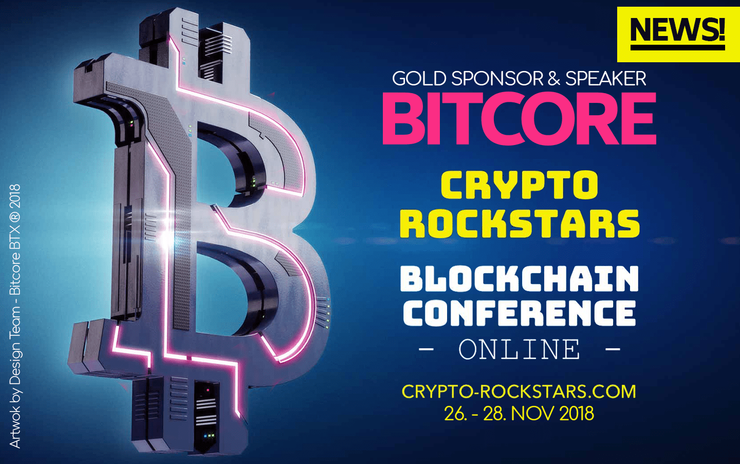 Bitcore BTX Sponsors of the Crypto-Rockstar Conference 2018 | BitCore