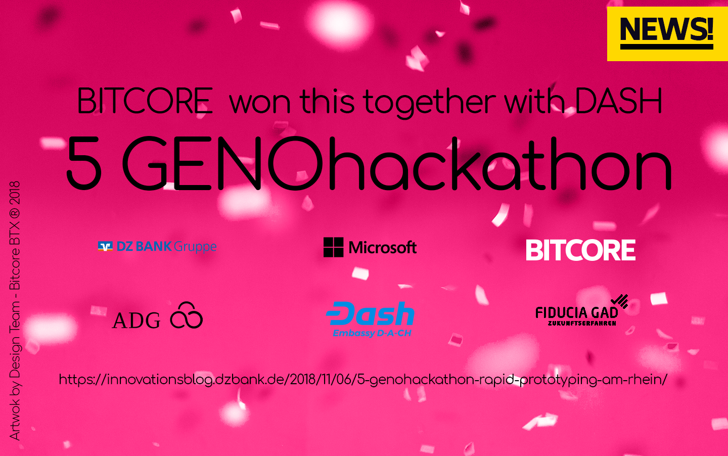 5th GENO hackathon – BITCORE and Dash Embassy D-A-CH | BitCore