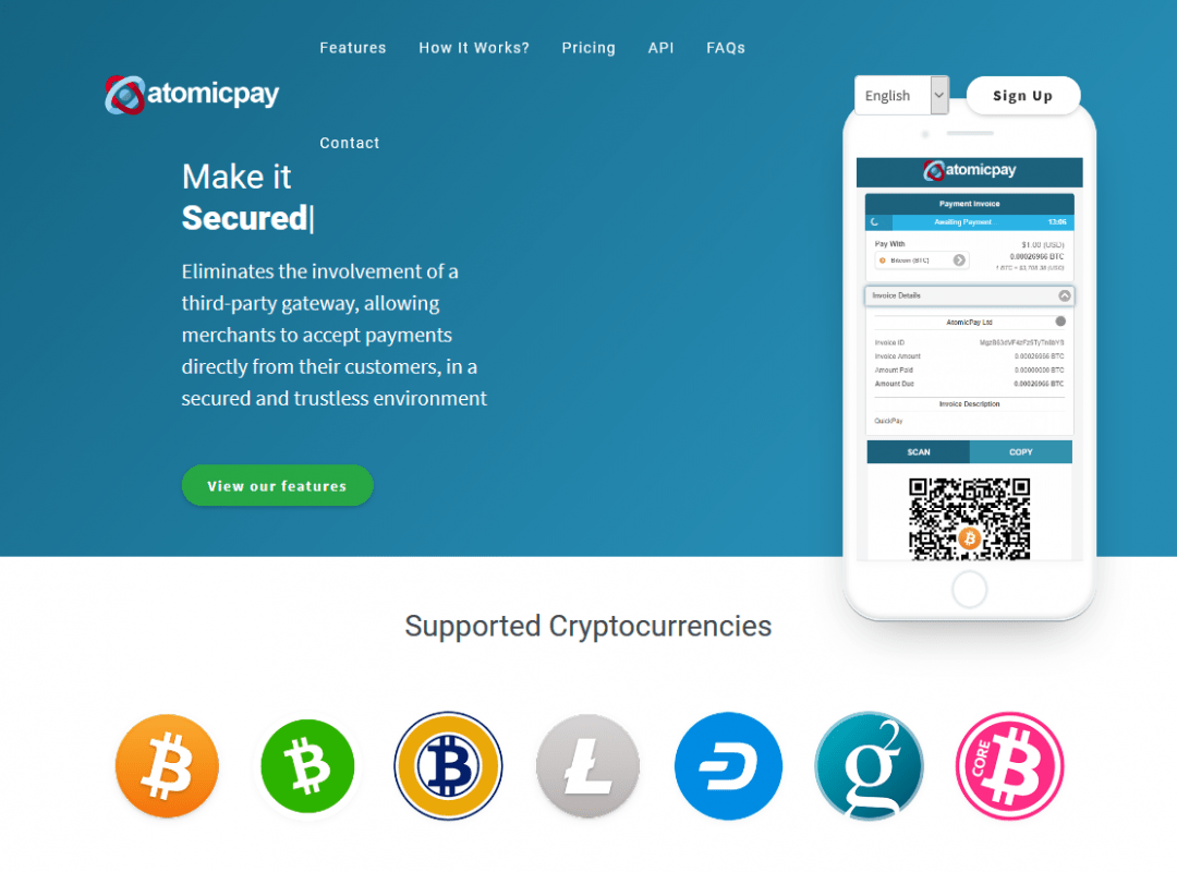 BITCORE BTX is now integrated into ATOMICPAY | BitCore