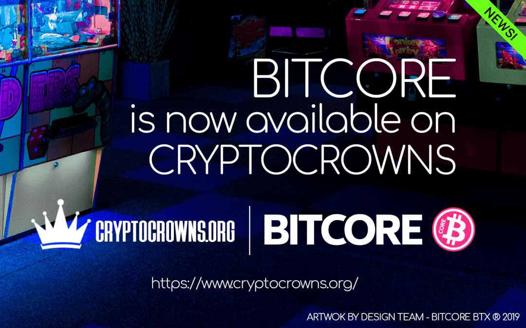 Bitcore is now available on CryptoCrowns! | BitCore