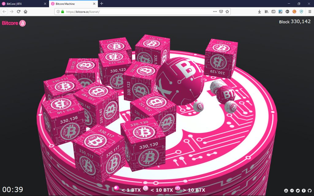 Livenet; Bitcore Machine | BitCore