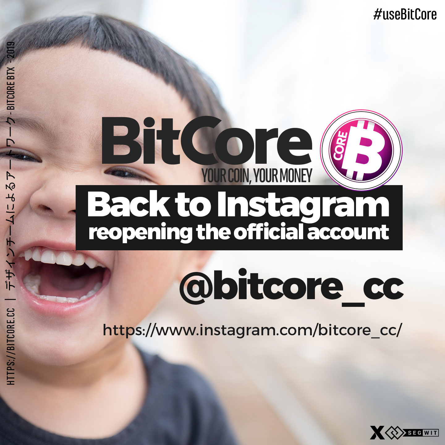 BitCore back to Instagram @bitcore_cc | BitCore BTX